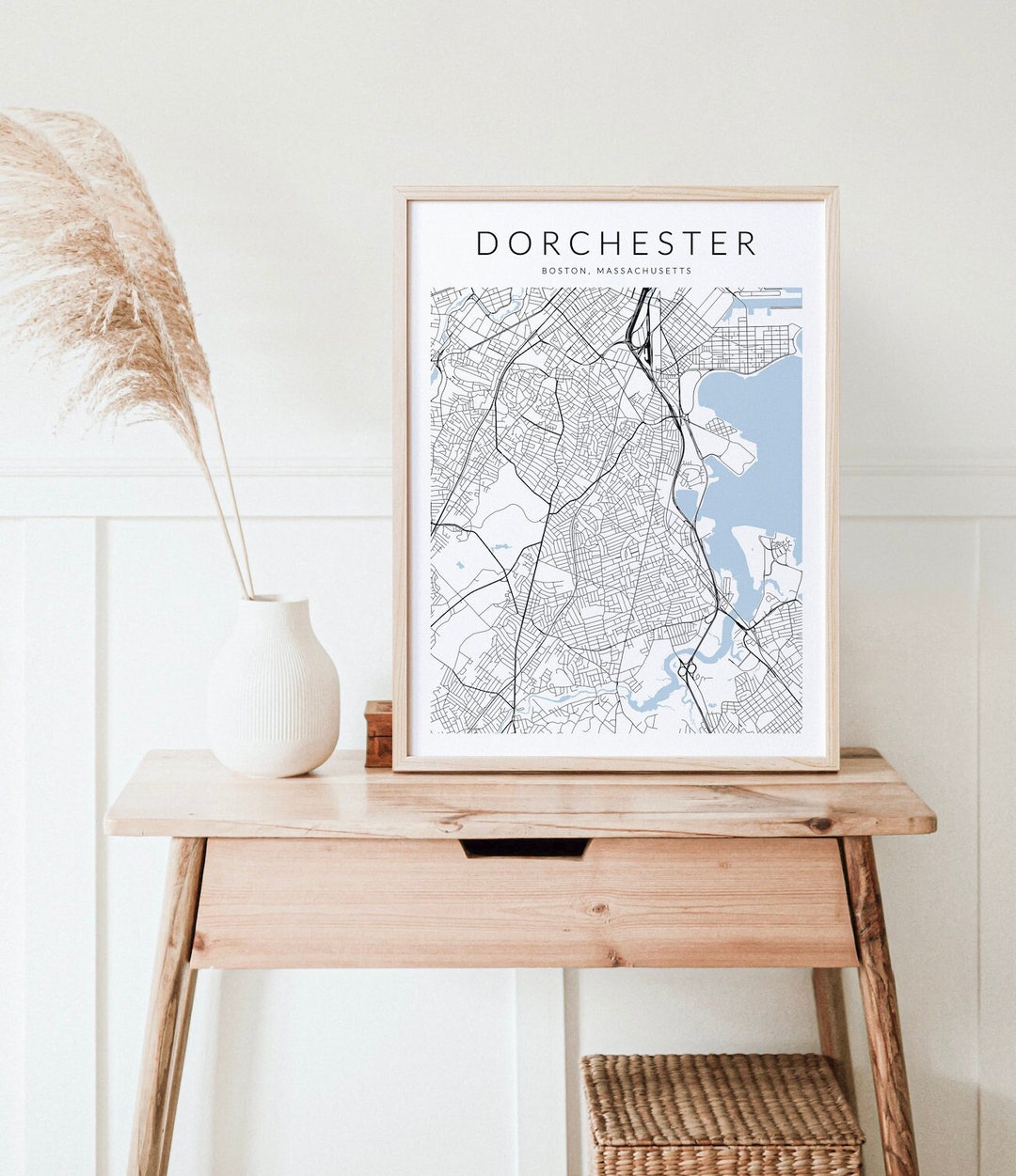 Dorchester Map Print, Massachusetts Map Print, Boston Poster, Boston ...
