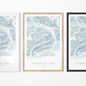 Johns Island Map Print, Map of Johns Island South Carolina, Johns ...