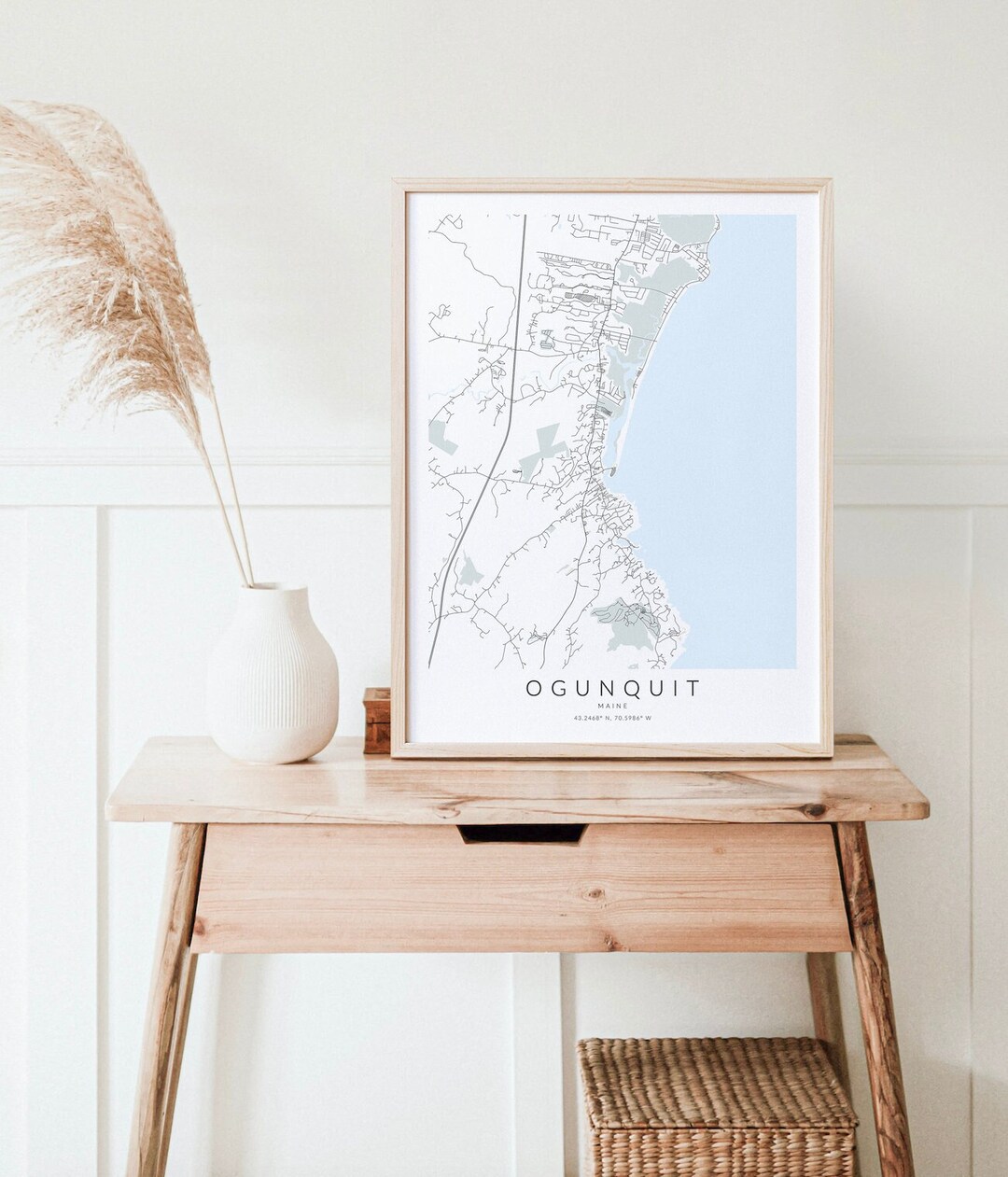 Ogunquit Map Print, Maine Map Print, Ogunquit Maine Poster, Ogunquit ...