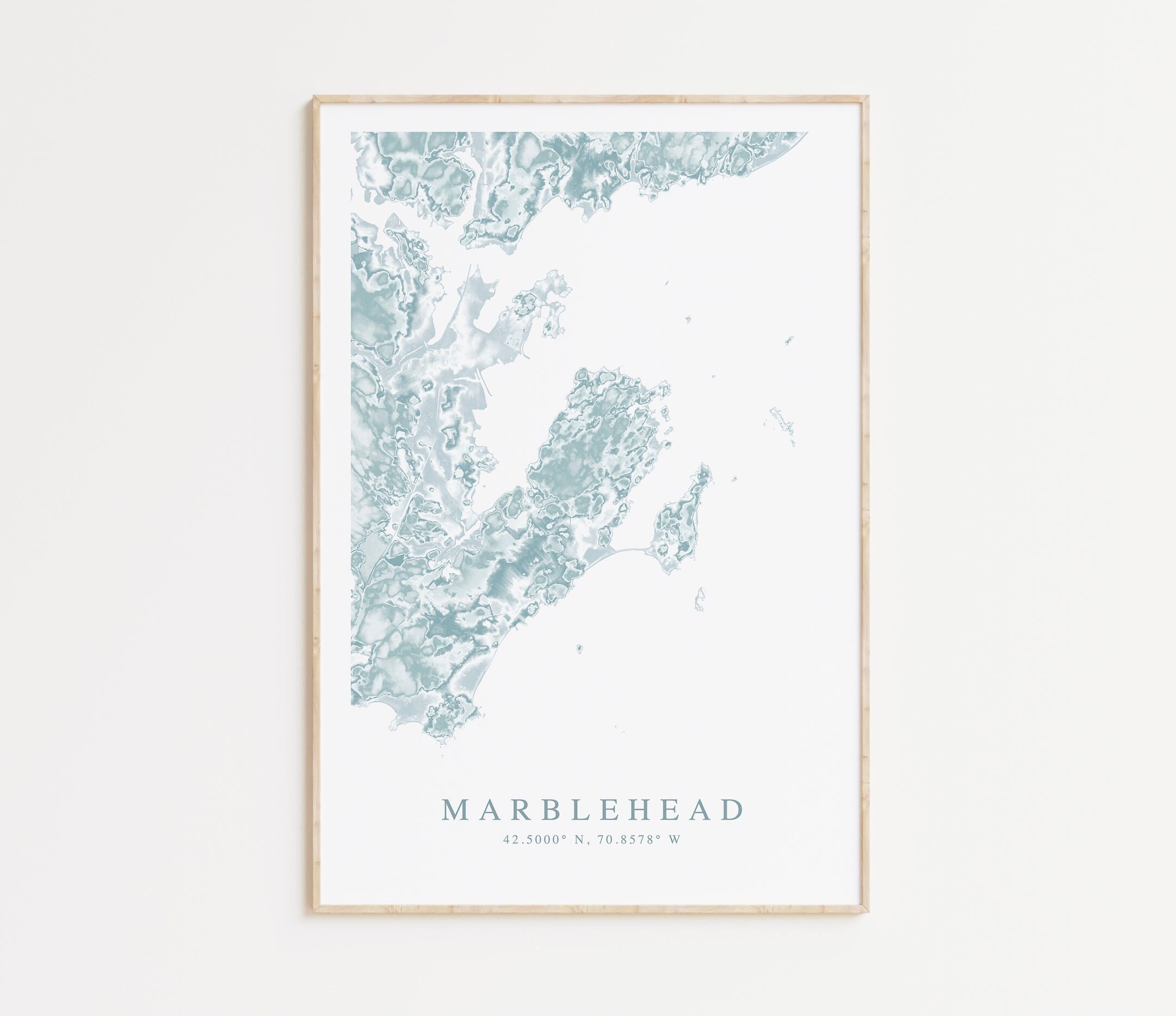 Marblehead Massachusetts Map Print, Marblehead Gift, North Shore MA ...