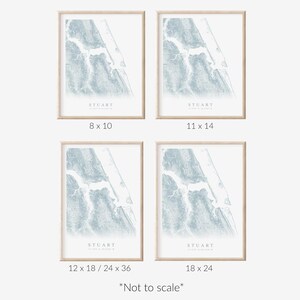 Stuart Florida Map Print, Map of Stuart, Florida Beach Home Gift ...