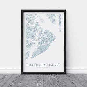 Hilton Head Map Print, Map of Hilton Head Island, Hilton Head Gift ...