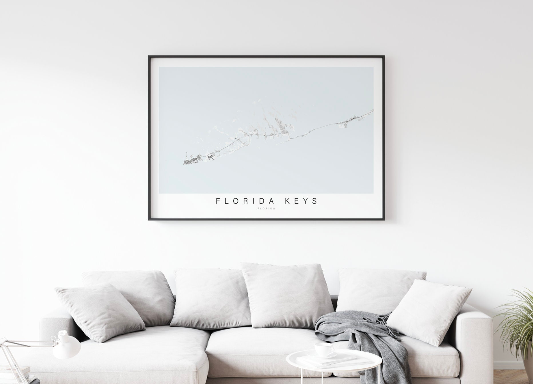 Key West Florida Map Print, Florida Keys Map, Key West Poster, Key West ...