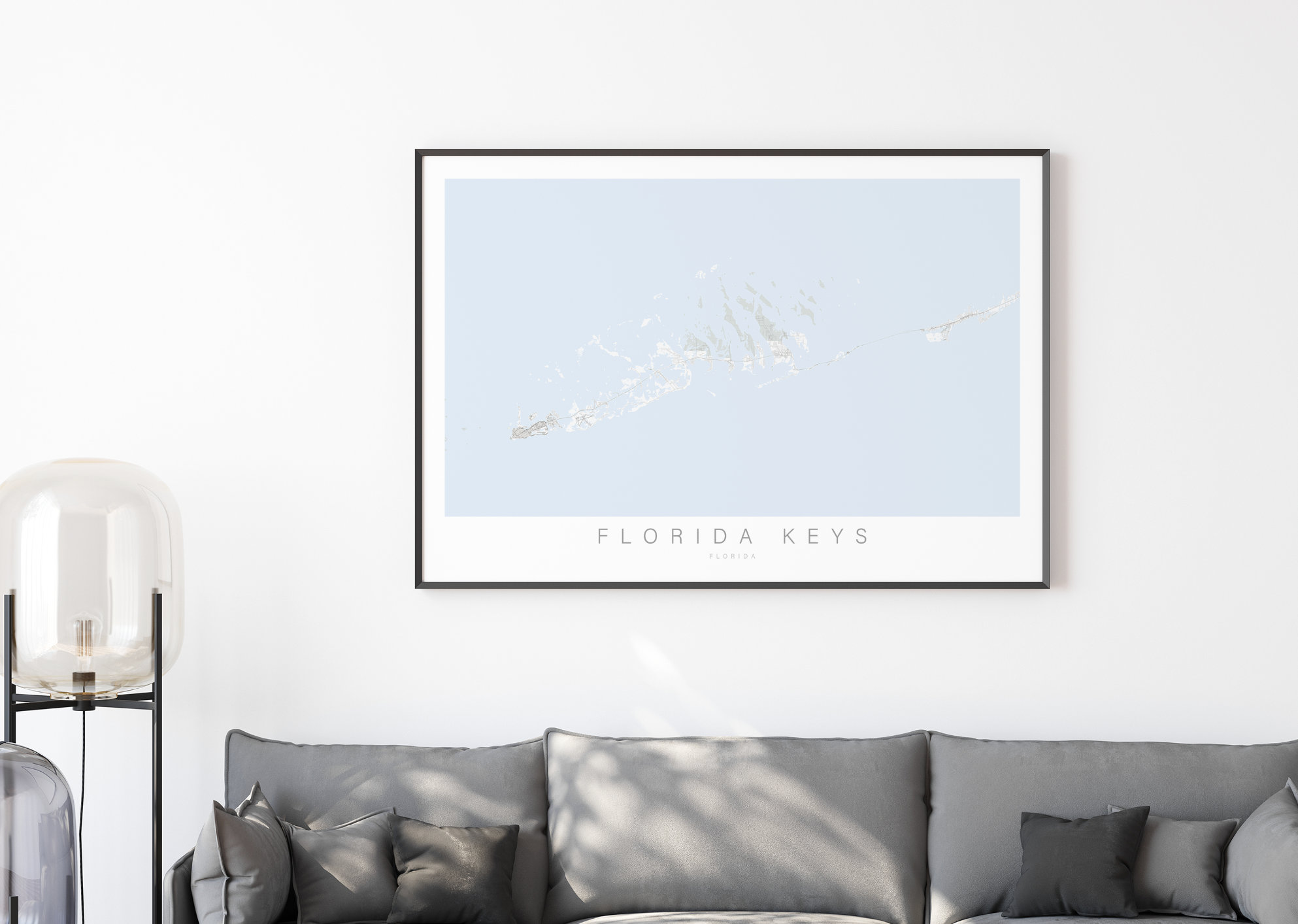 Florida Keys Map Print, Key West Florida Map, Florida Poster, Key West ...