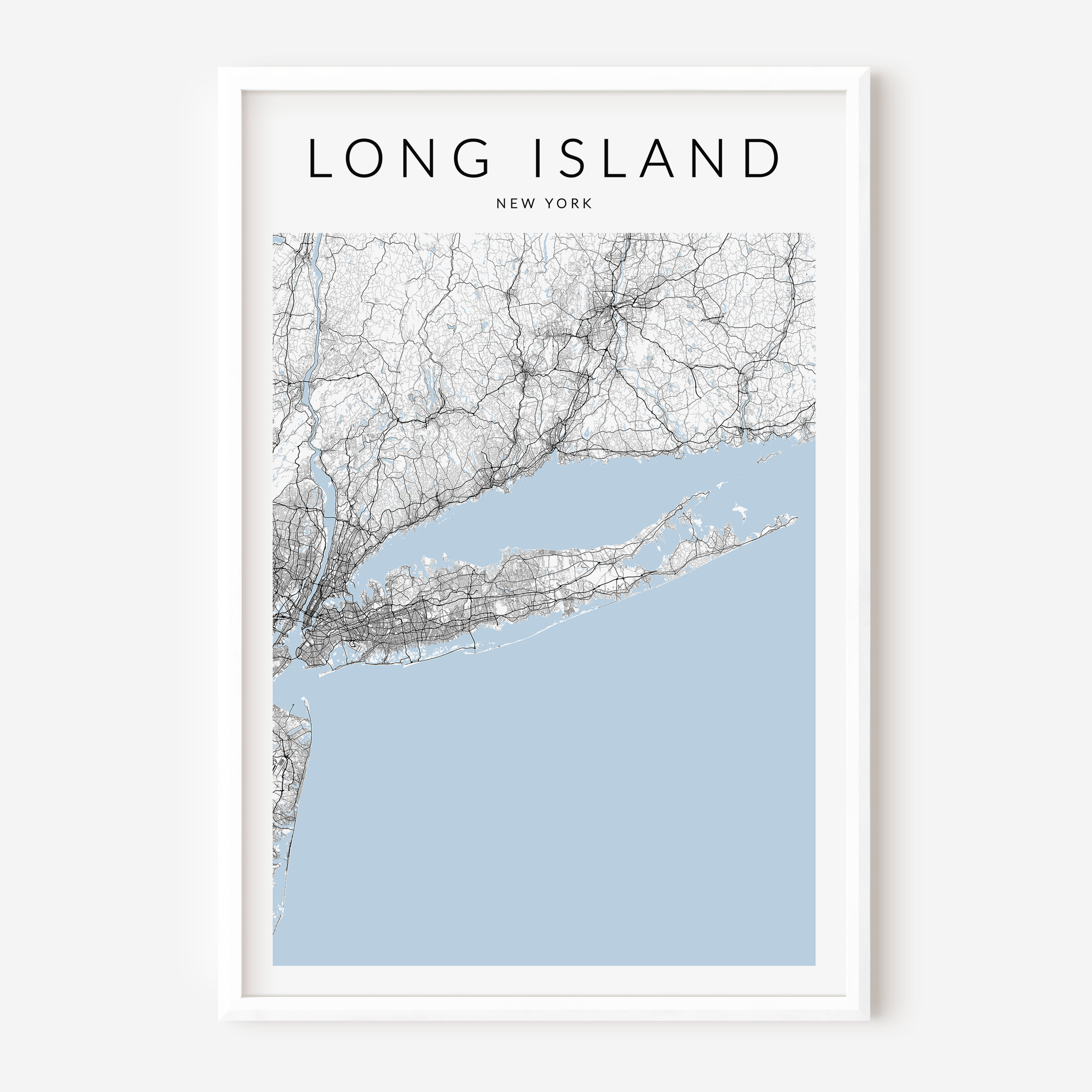 Long Island Map Print, Long Island Poster, New York Wall Art, Long ...