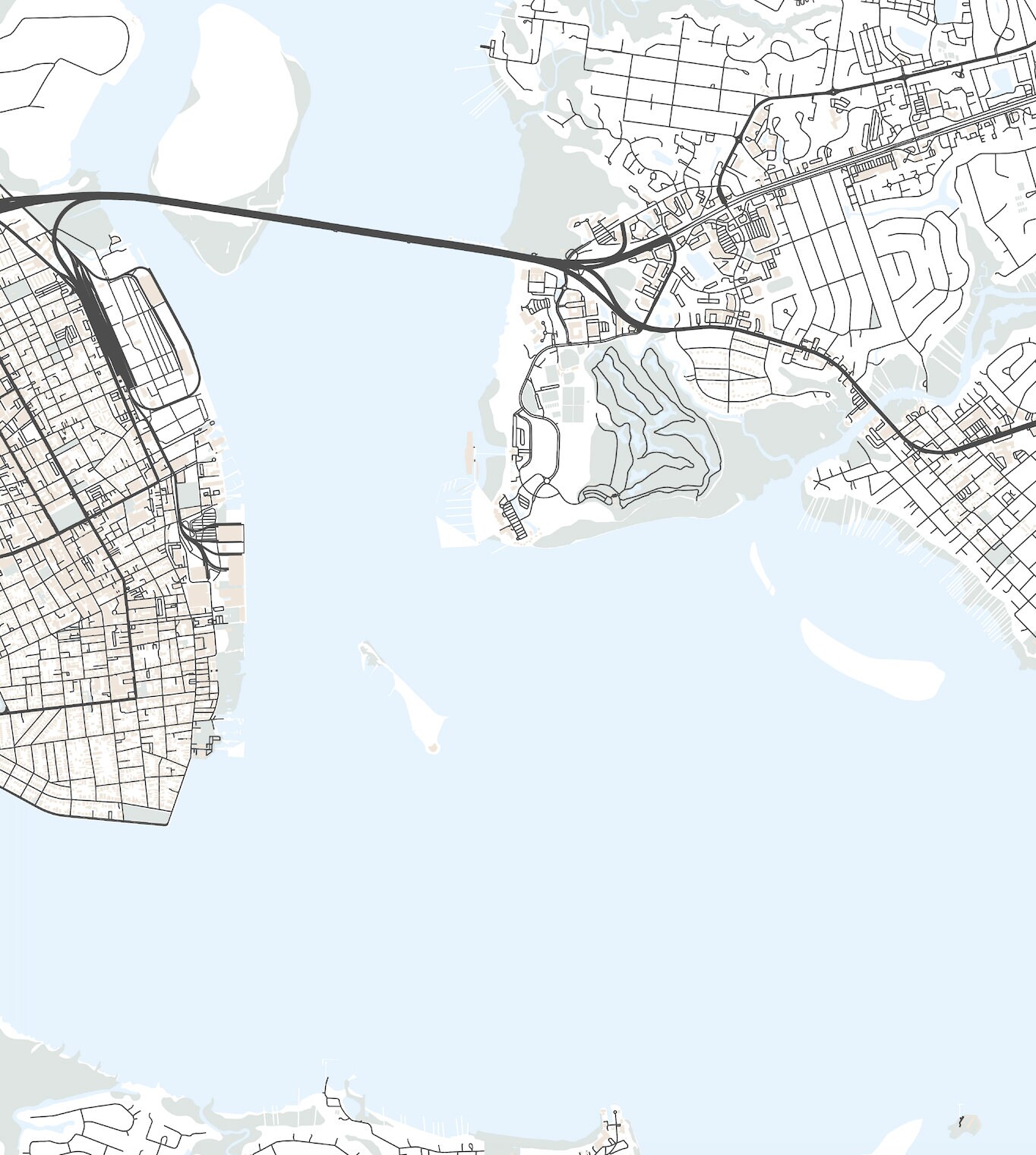 Charleston Harbor South Carolina Map Print, Map of Charleston Harbor ...
