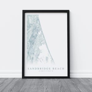 Sandbridge Beach Virginia Map Print, Map of Sandbridge Beach ...
