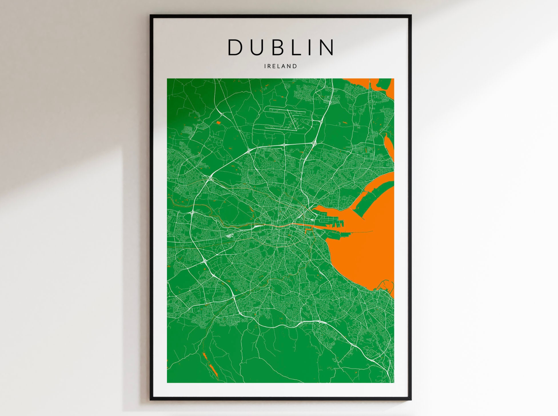 Dublin Poster Dublin Karte Poster Irland Karte Irland - Etsy.de