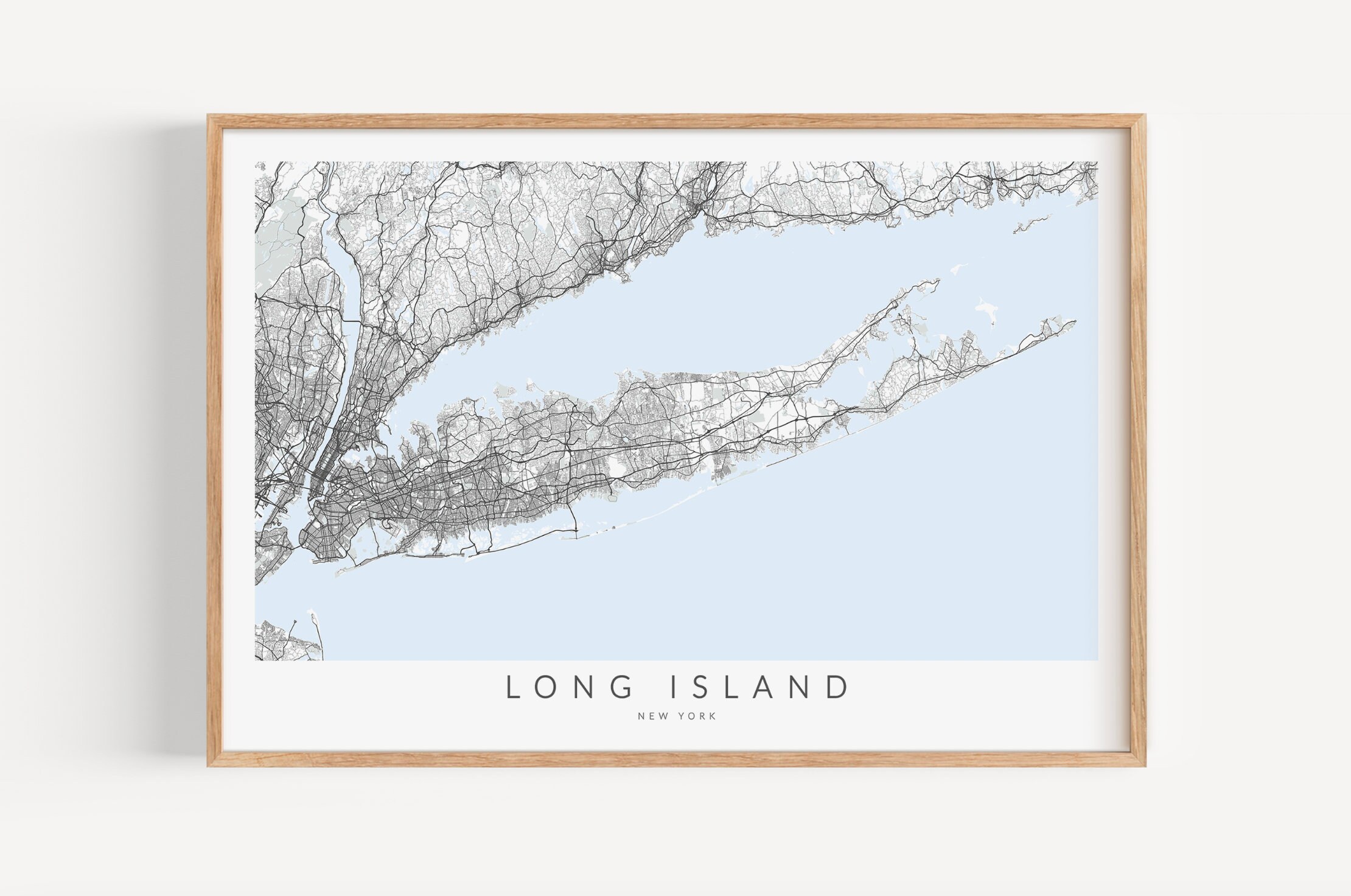 Long Island Map Print, New York Map Print, Long Island Poster, Long ...