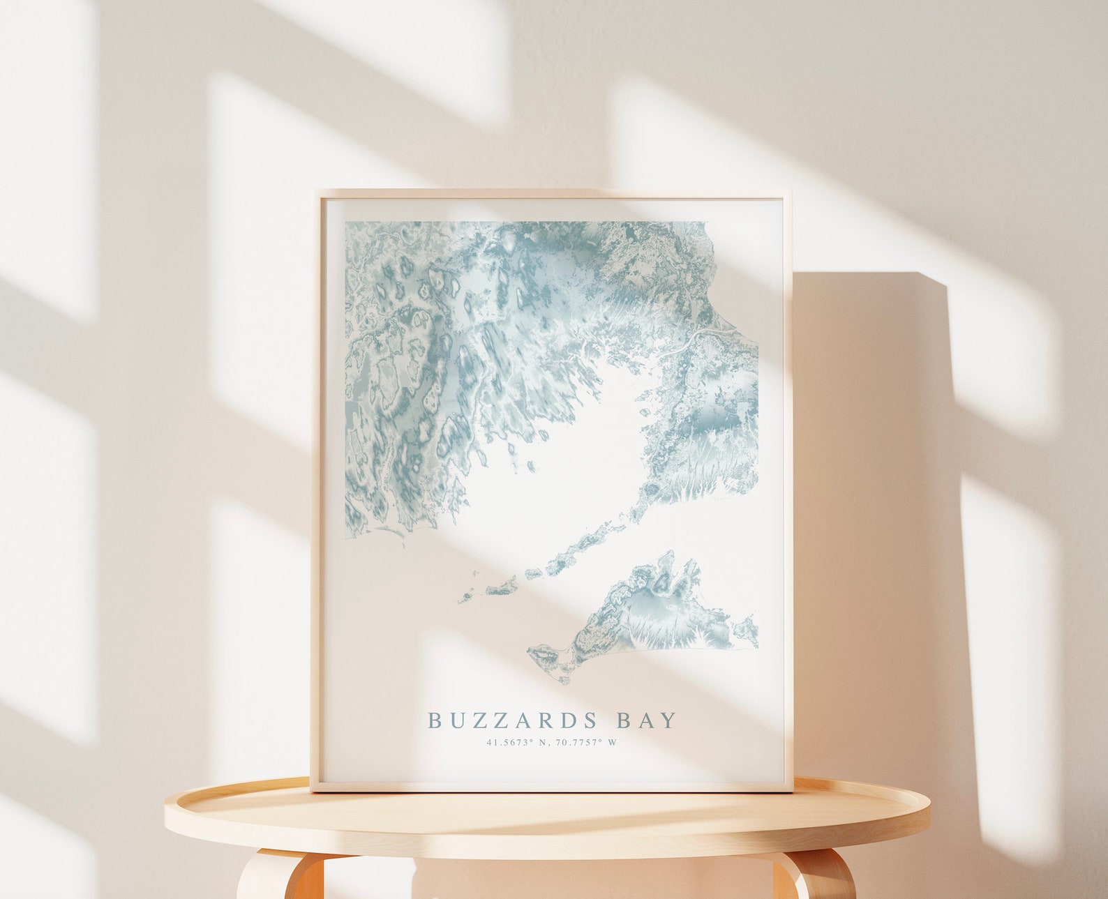 Buzzards Bay Map Print, Buzzards Bay Poster, Cape Cod Map Print, Cape ...