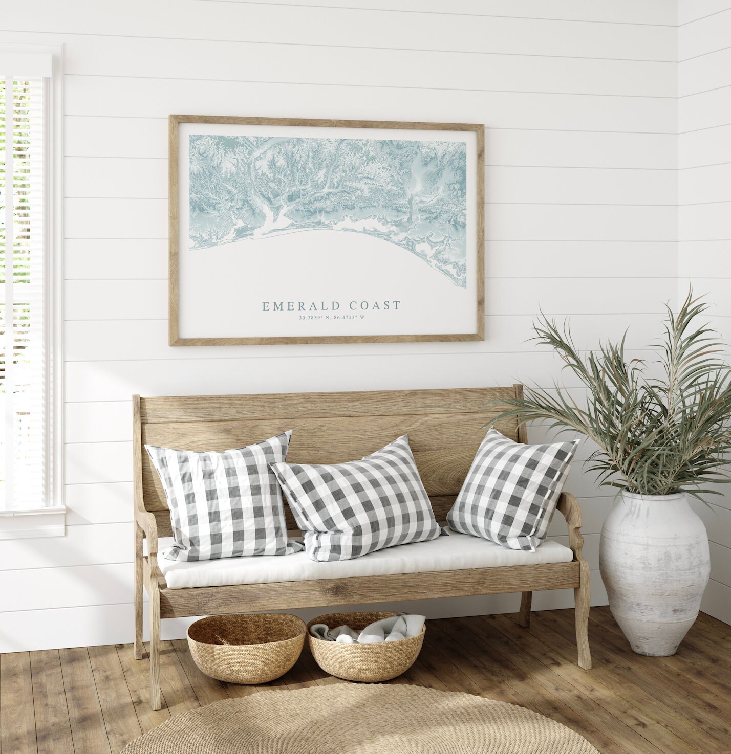 Emerald Coast Map Print, Emerald Coast Gift Map, Pensacola Poster ...