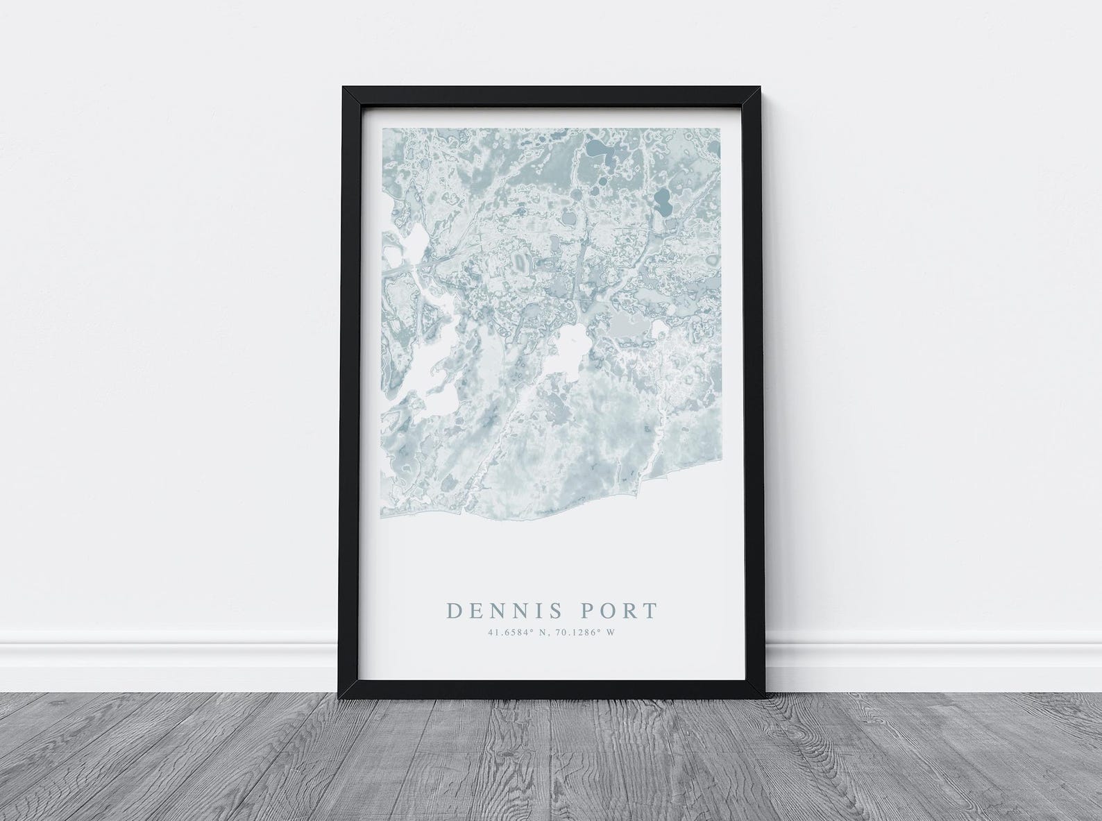 Dennis Port Map Print, Cape Cod Map Poster, Dennis Port Gift ...
