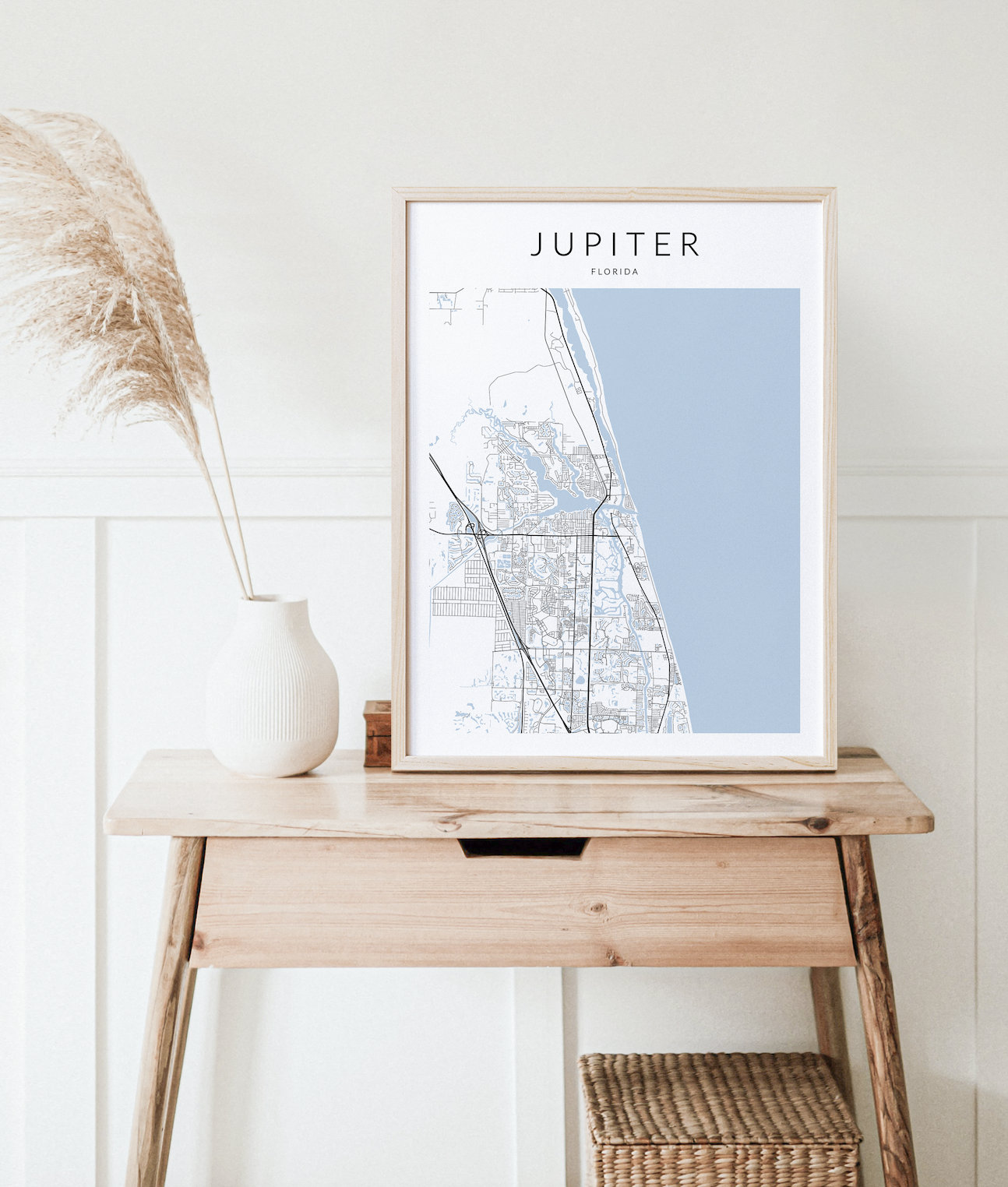 Jupiter Florida Map Print, Jupiter Map Print, Jupiter Florida Poster ...