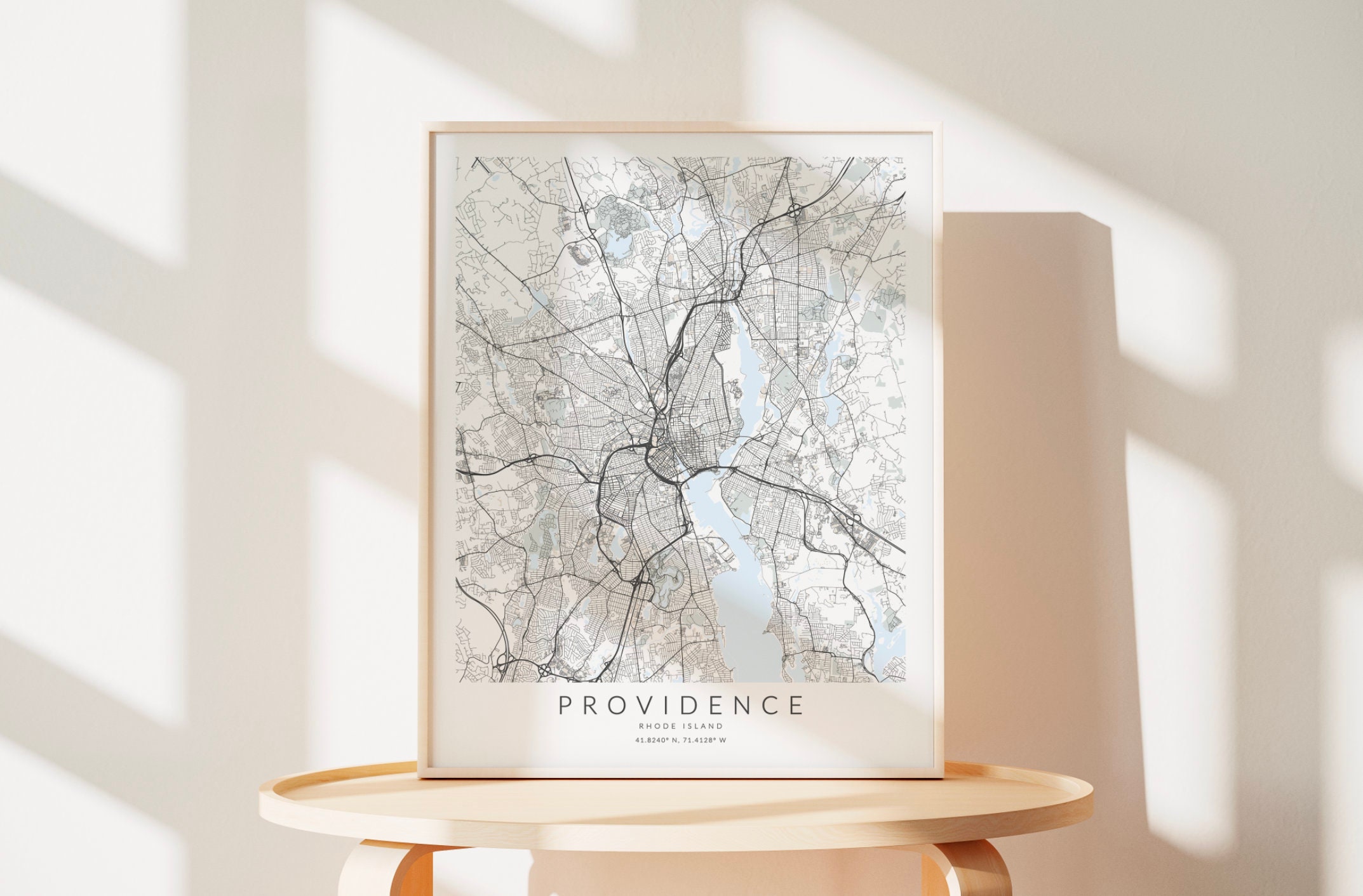Providence Map Print, Providence Rhode Island Poster, Providence Gift ...