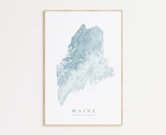Maine State Map Printable