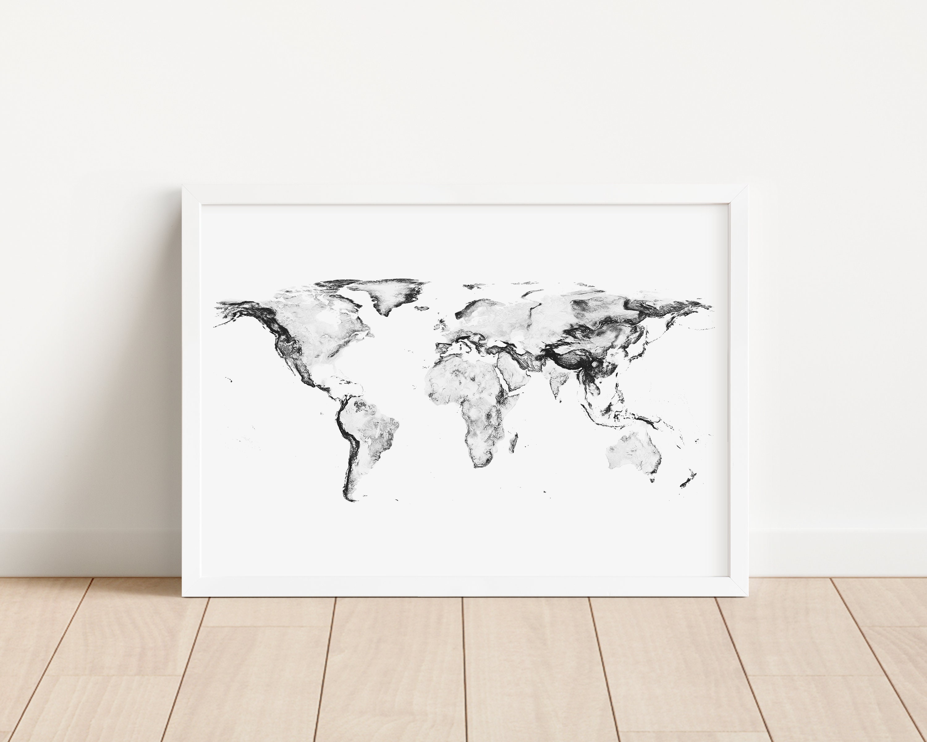 World Map Print World Map Poster Map of the World Poster - Etsy