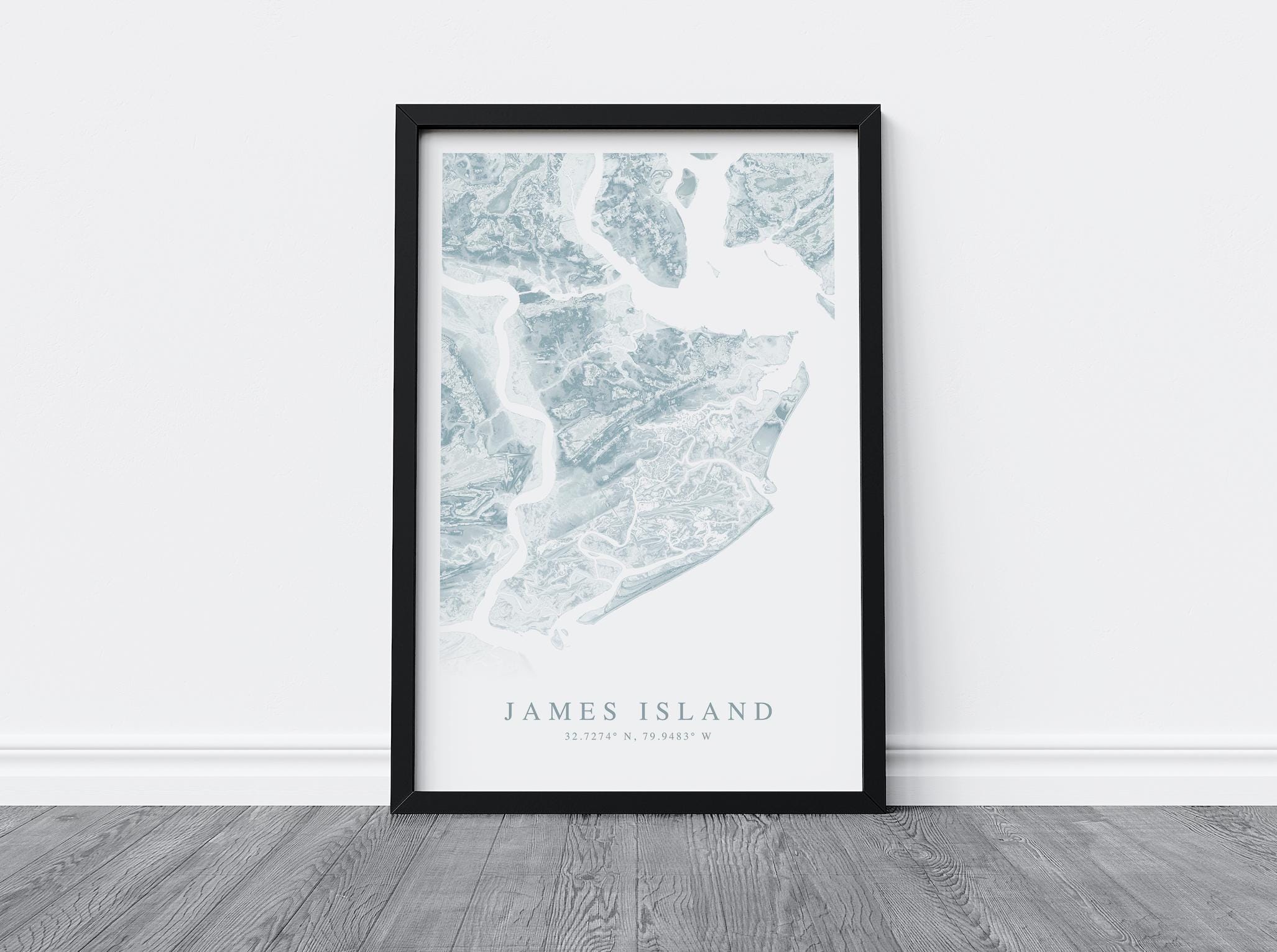 James Island Map Print, Map of James Island South Carolina, James ...