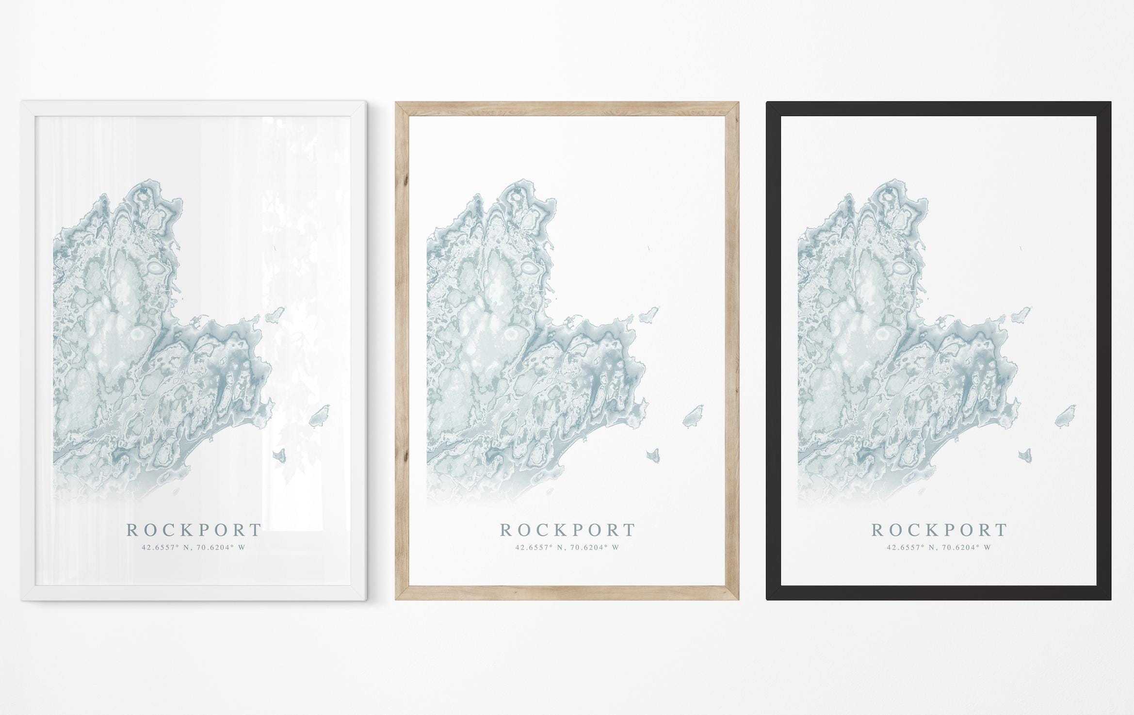 Rockport Massachusetts Map Print, Massachusetts Map Poster, Rockport ...