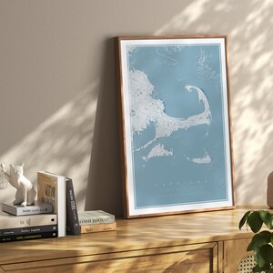 Cape Cod Map Print | Cape Cod Poster | Nantucket Map Print | Martha's ...