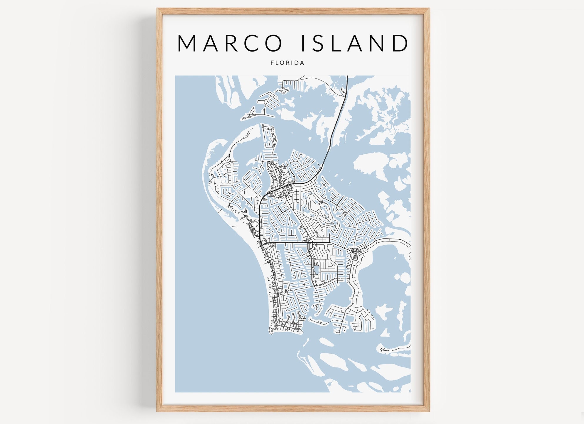 Marco Island Henna Tattoos Marco Island Map Print, Florida Map Print,