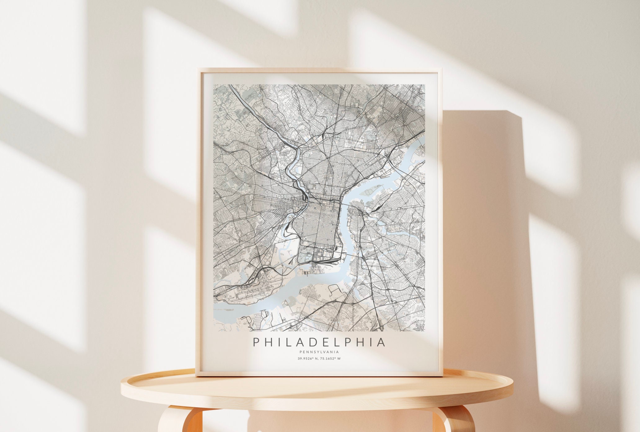 Philadelphia Map Print, Philly Poster, Philadelphia Poster ...
