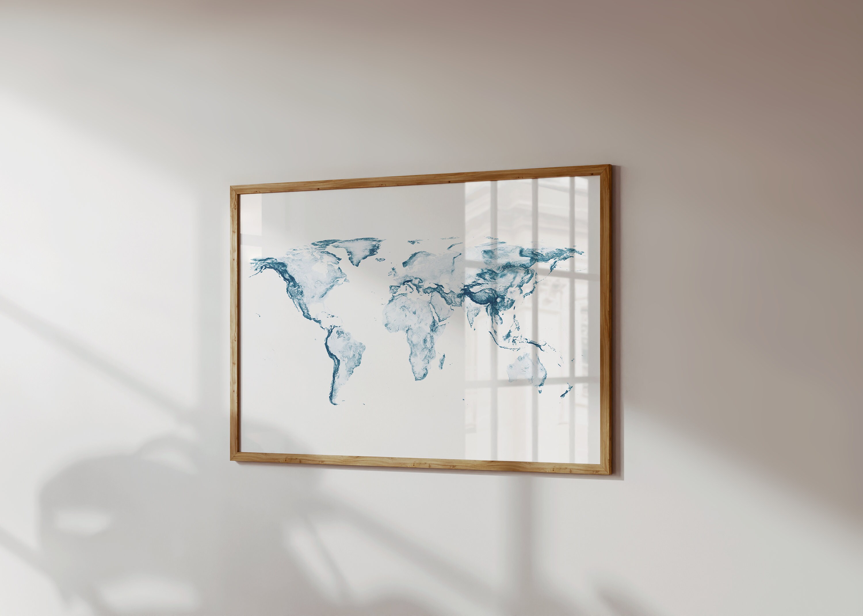World Map Print World Map Poster Map of the World Poster - Etsy