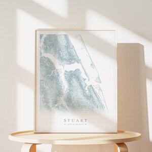 Stuart Florida Map Print, Map of Stuart, Florida Beach Home Gift ...
