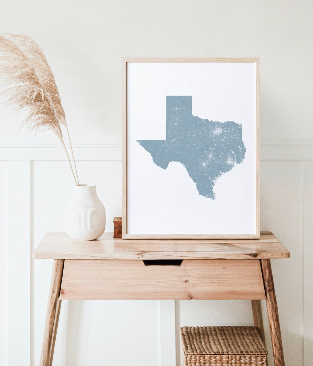 Texas Map Print, Texas Poster, Texas State Map Decor, Texas Gift ...