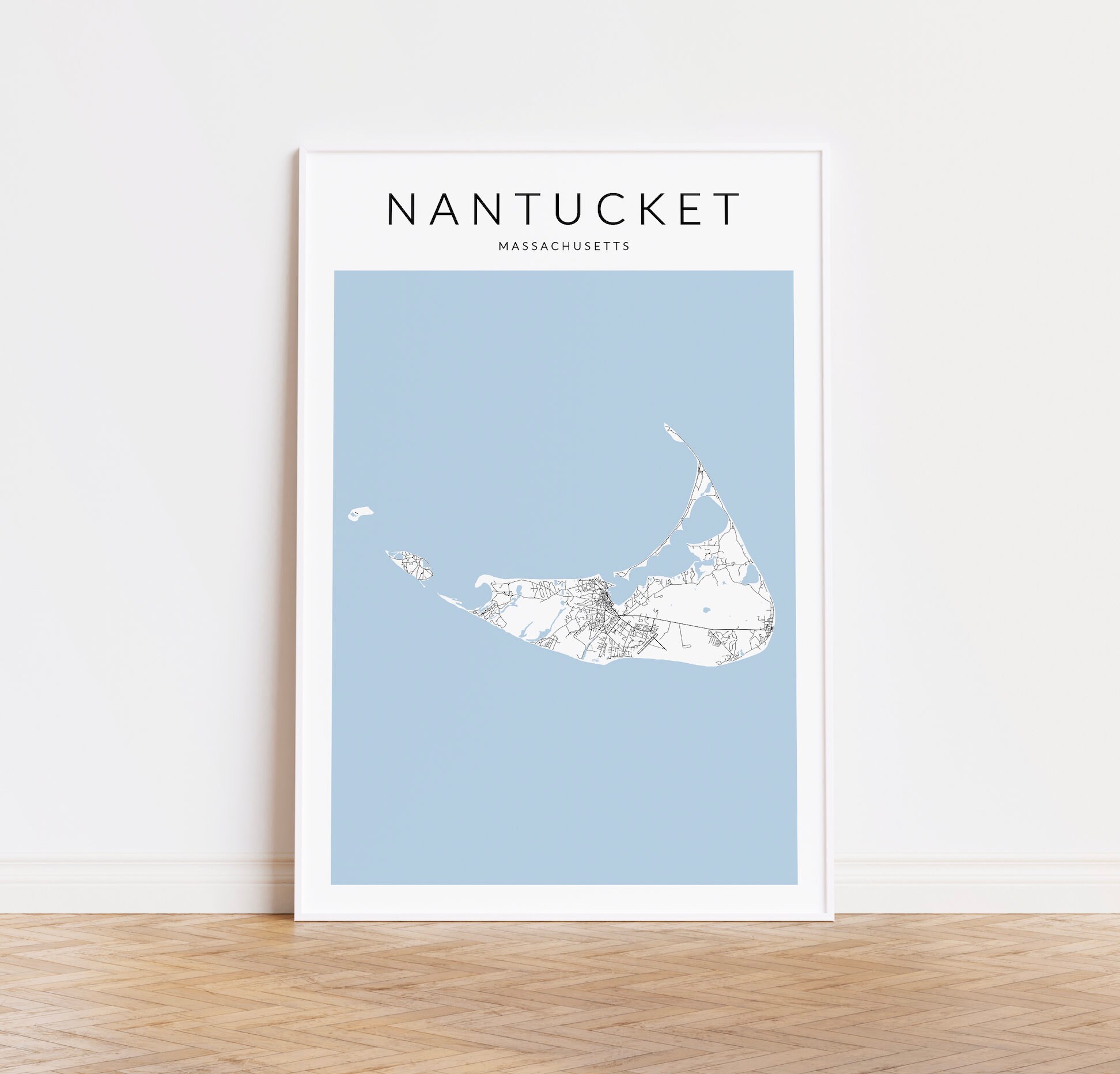 Nantucket Map Print, Nantucket Poster, Nantucket Gift, Nantucket Wall ...