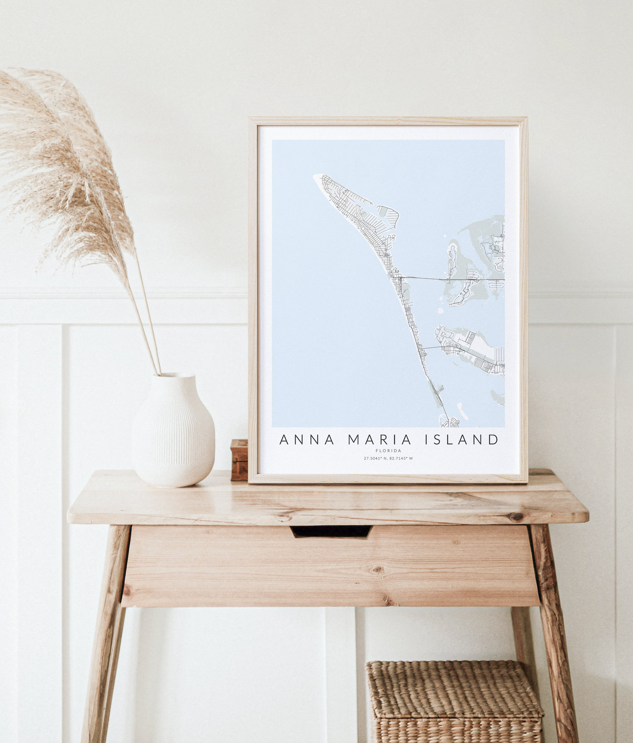 Anna Maria Island Florida Map Print, Map of Anna Maria Island, Anna ...