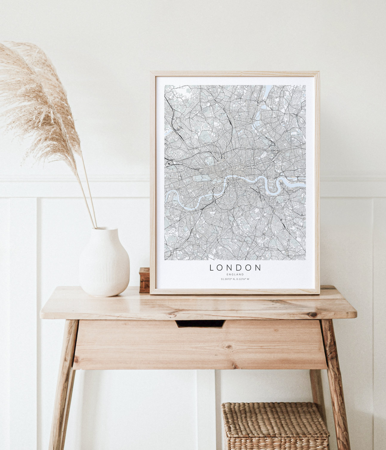 London Map Print, Map of London Poster, London England Street Map ...