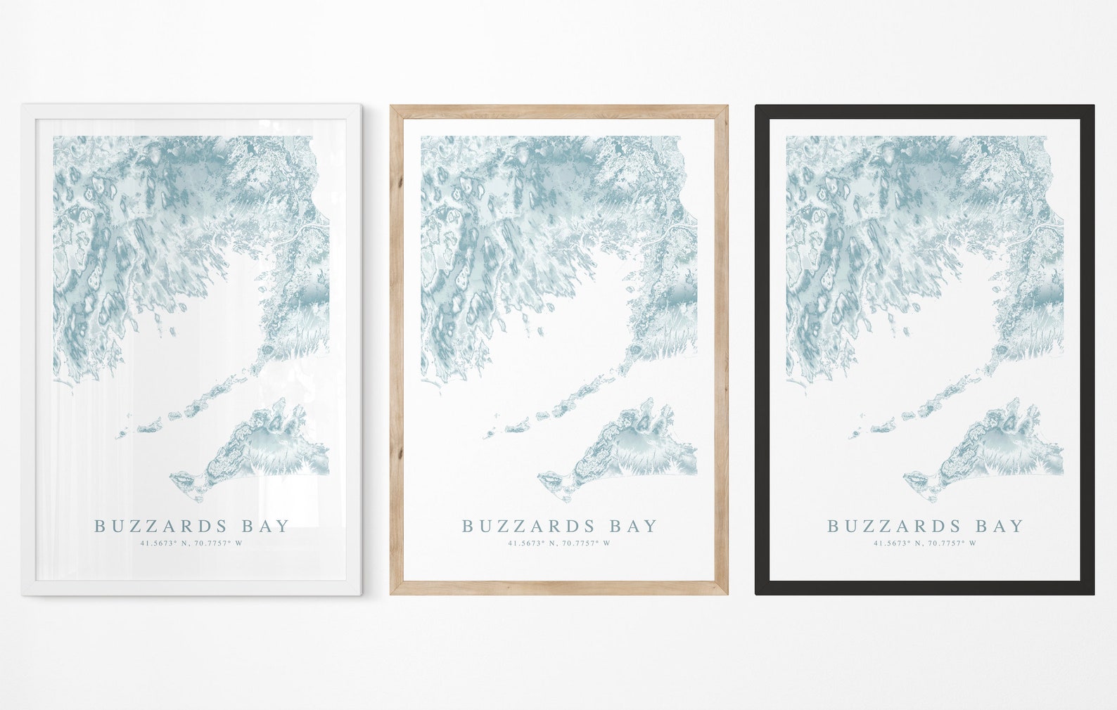 Buzzards Bay Map Print, Buzzards Bay Poster, Cape Cod Map Print, Cape ...