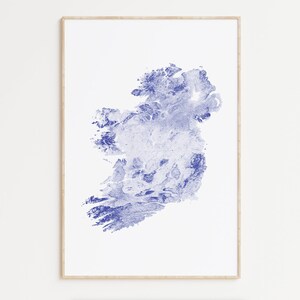 Ireland Map Print, Topographic Map of Ireland, Ireland Art, Ireland ...