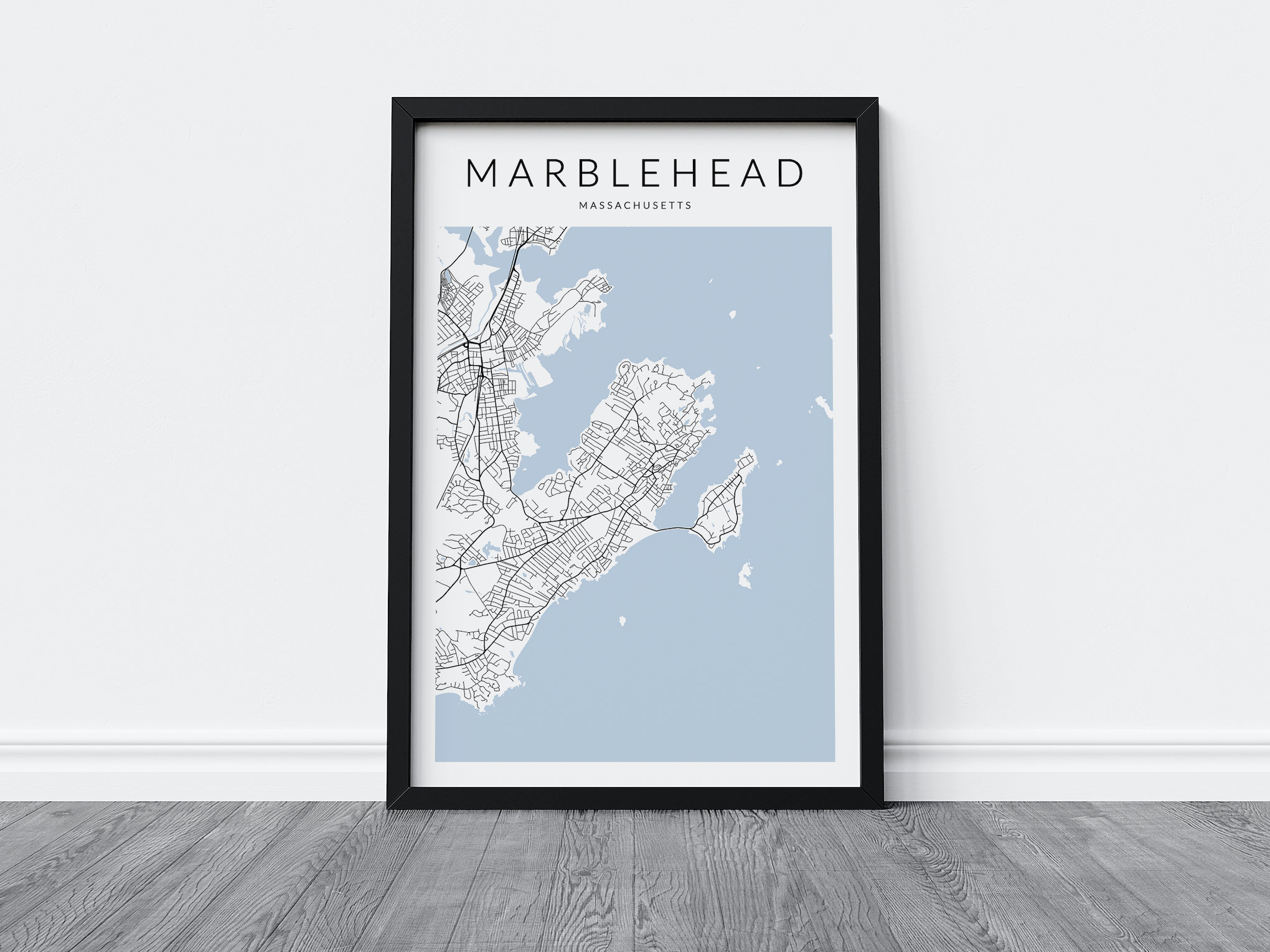 Marblehead Massachusetts Map Print, Marblehead Print, Marblehead Poster ...