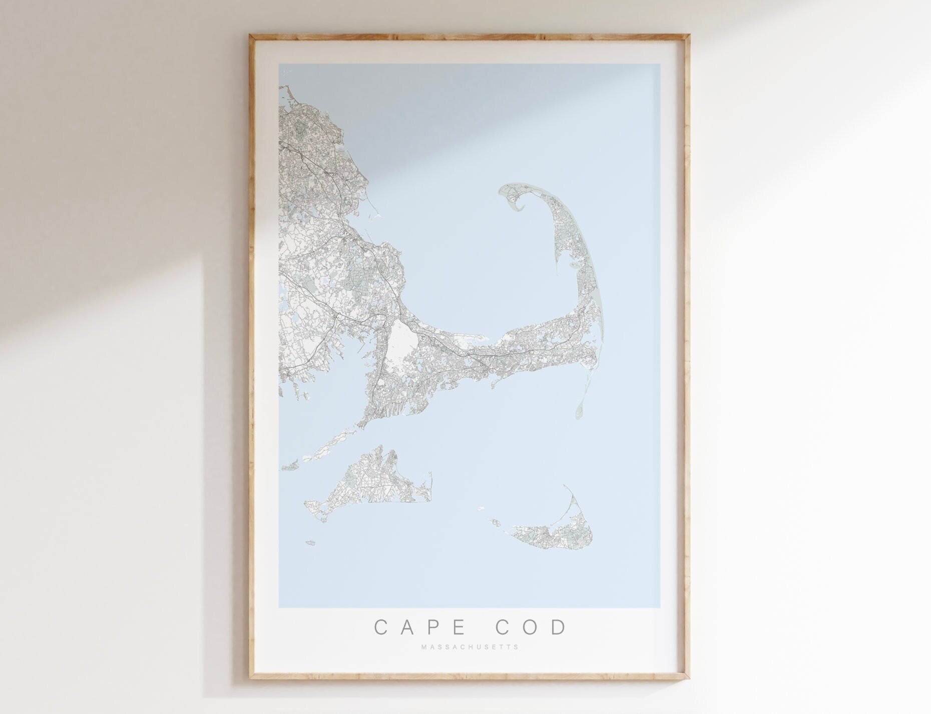 Cape Cod Map Print, Cape Cod Poster, Nantucket Map Print, Martha's ...