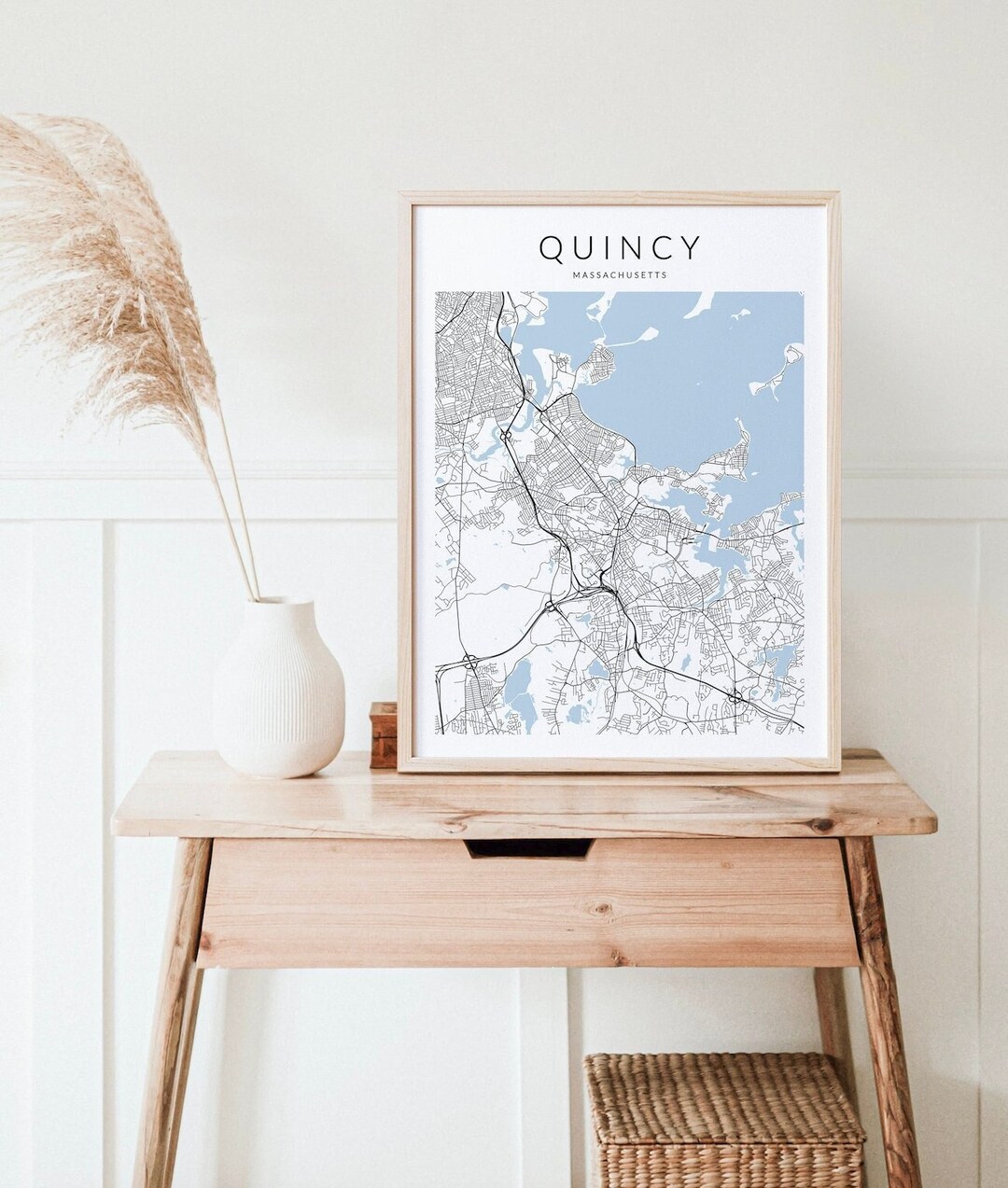 Quincy Massachusetts Map Print, Quincy Map Print, Quincy Massachusetts ...