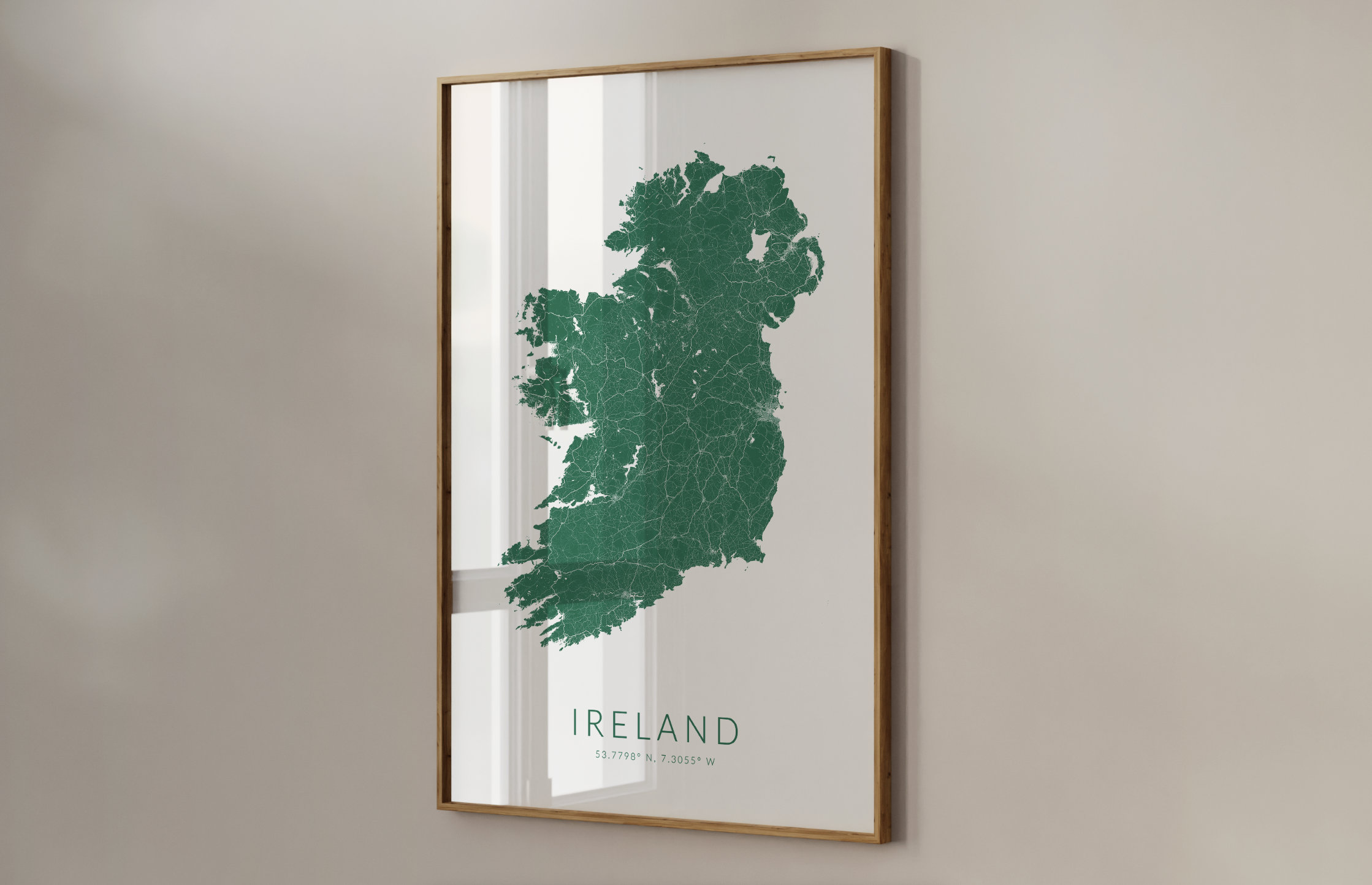 Ireland Map Print, Ireland Map Poster, Ireland Gift, Minimalist Map ...