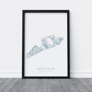 Montauk Map Print, Map of Montauk New York, Montauk Gift, the Hamptons ...