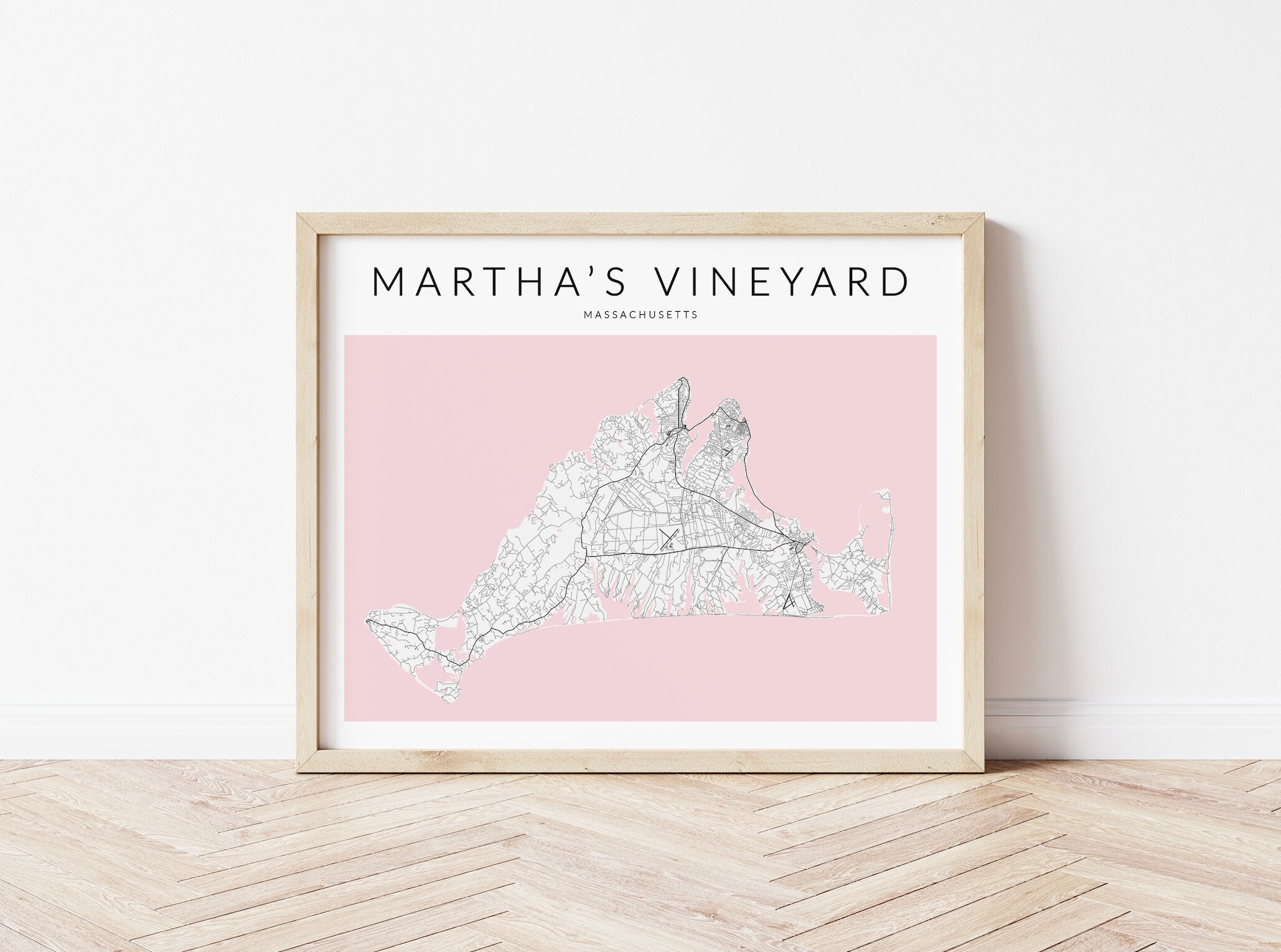 Martha's Vineyard Map Print, Martha's Vineyard Poster, Marthas Vineyard ...