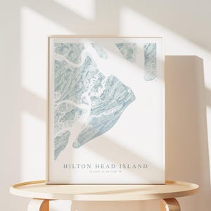 Hilton Head Map Print, Map of Hilton Head Island, Hilton Head Gift ...