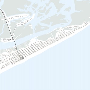 Folly Beach South Carolina Map Print, Map of Folly Beach, Charleston ...