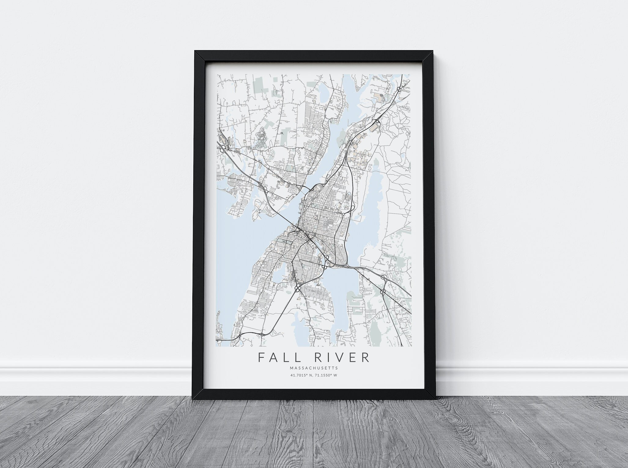 Street Map Of Fall River Mass Fall River City Plate 4, Massachusetts
