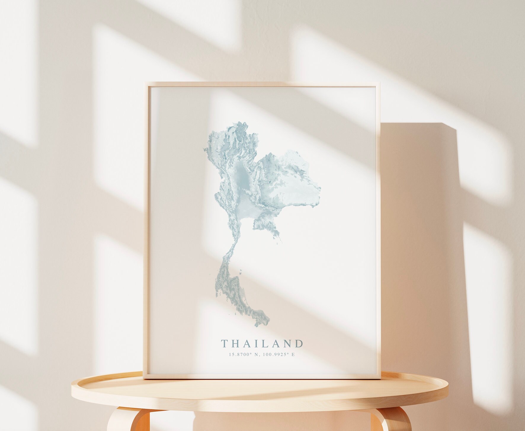 Thailand Map Print, Map of Thailand, Bangkok Thailand, Thailand Map ...