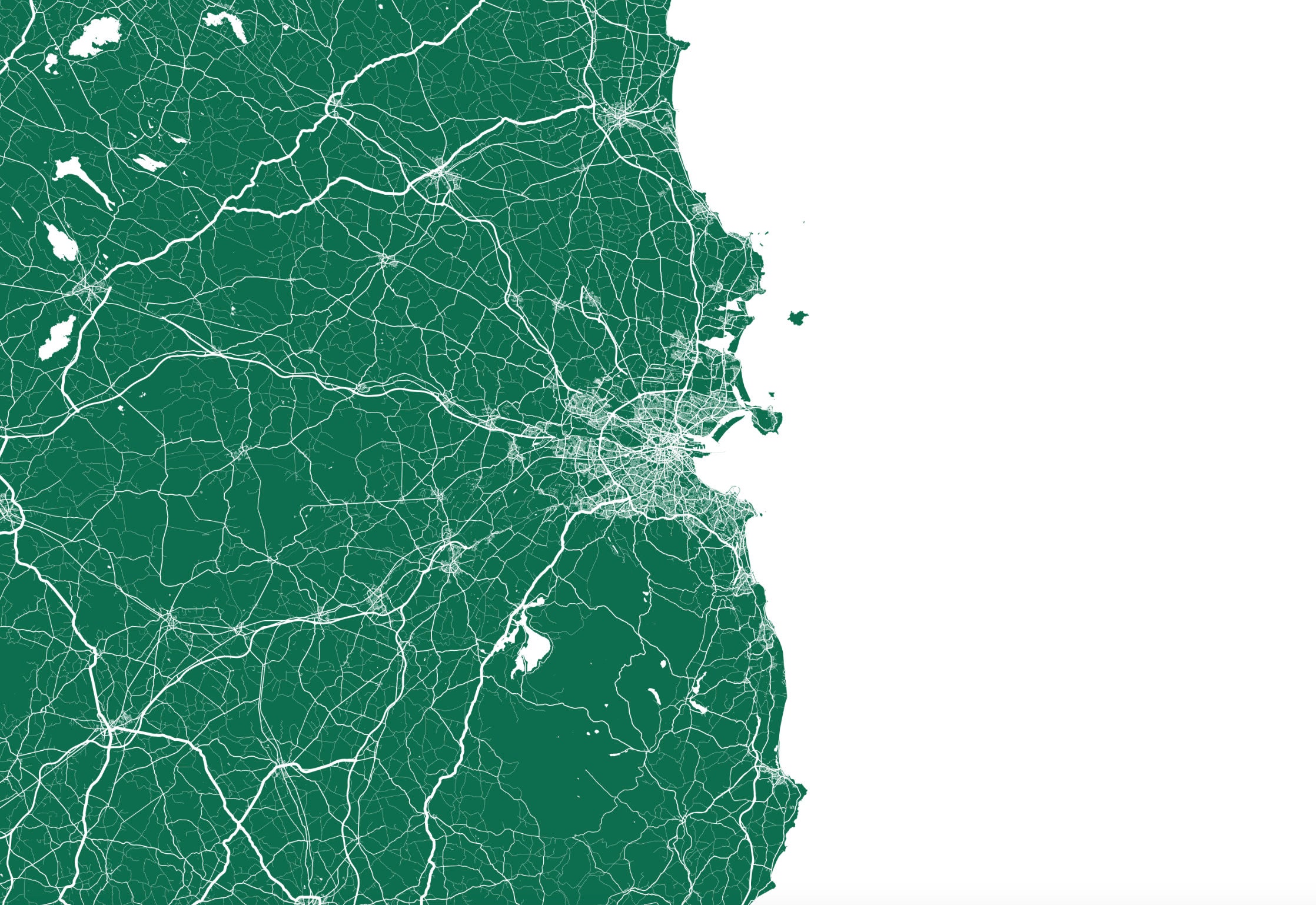 Ireland Map Print, Ireland Map Poster, Ireland Gift, Minimalist Map ...