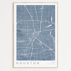 Houston Map Poster, Houston Print, Texas Map, Houston Gift, Texas Gift ...