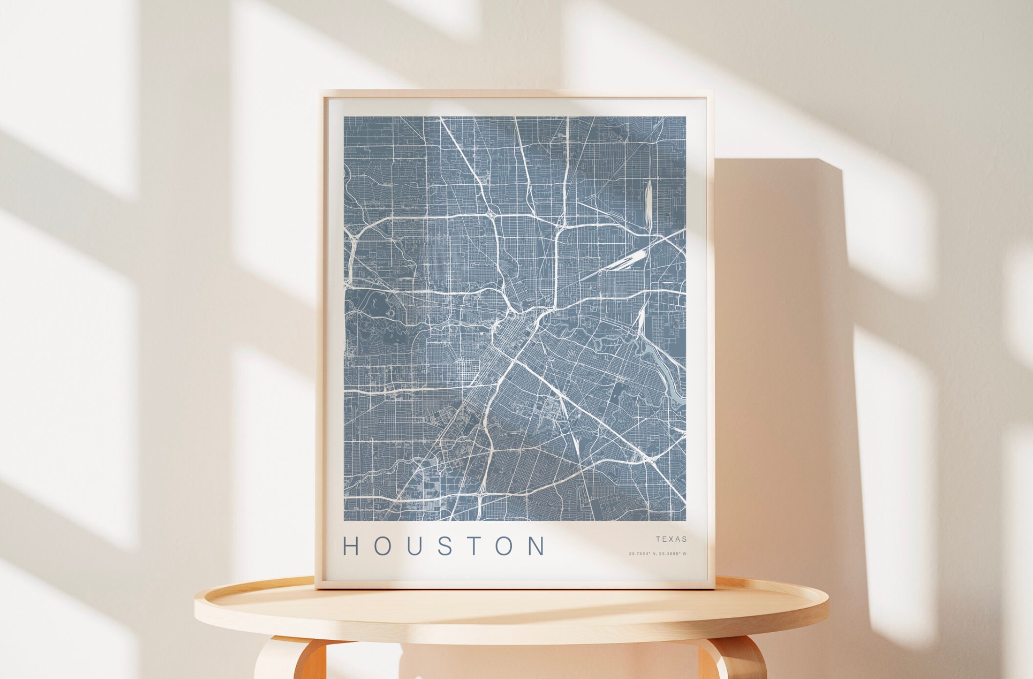 Houston Map Poster, Houston Print, Texas Map, Houston Gift, Texas Gift ...