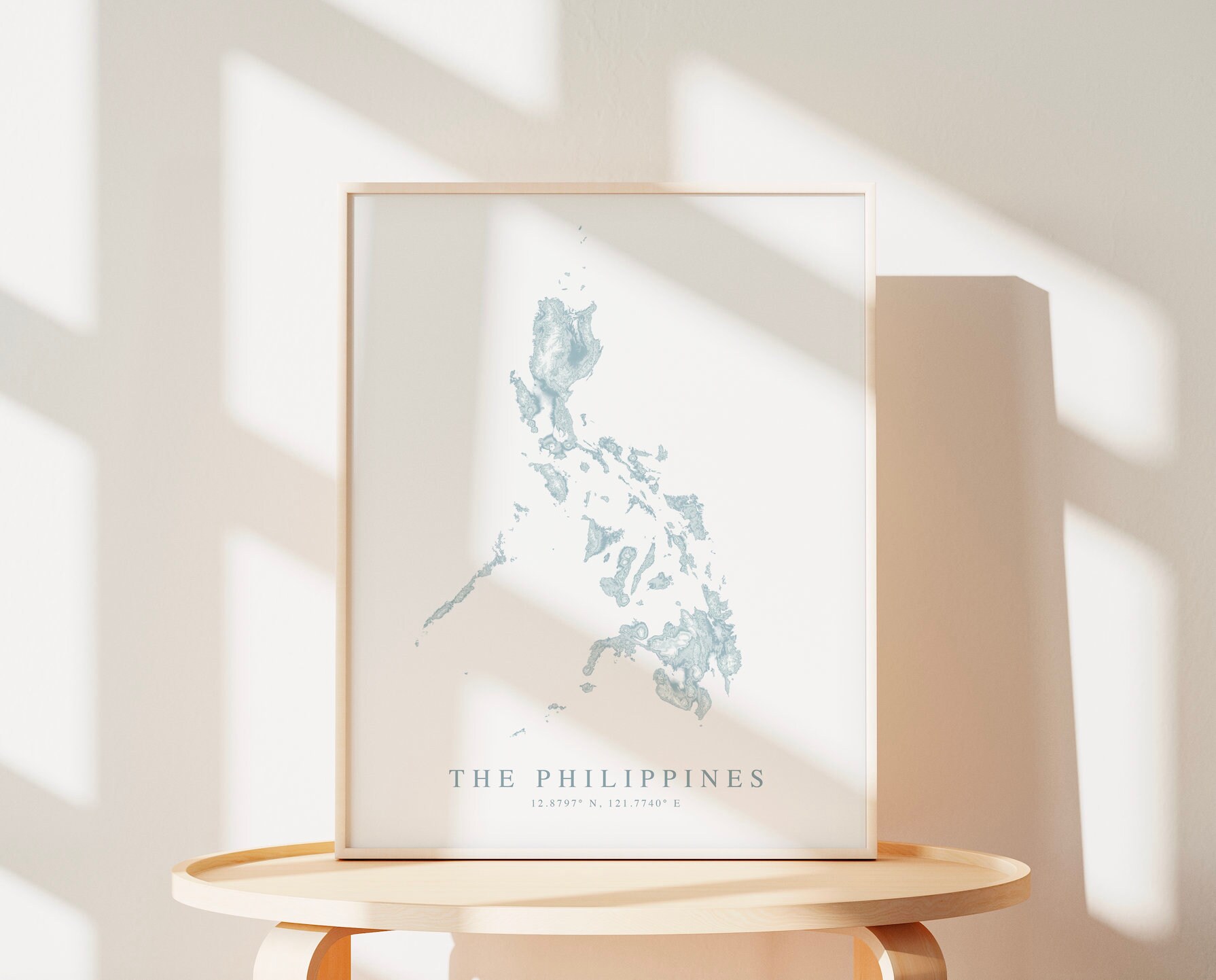The Philippines Map Print, Philippines Map Art, Filipino Art Print ...