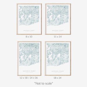 Dennis Port Map Print, Cape Cod Map Poster, Dennis Port Gift ...