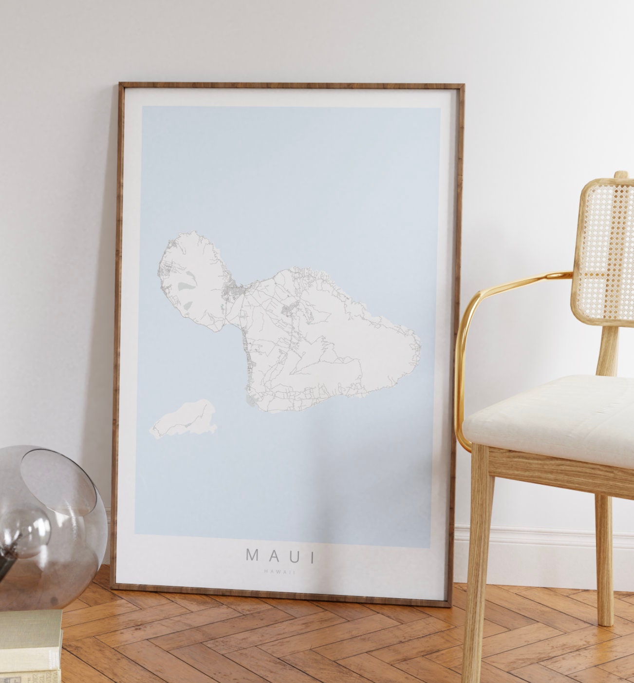 Maui Hawaii Map Print, Hawaii Poster, Maui Map, Hawaiian Decor, Hawaii ...