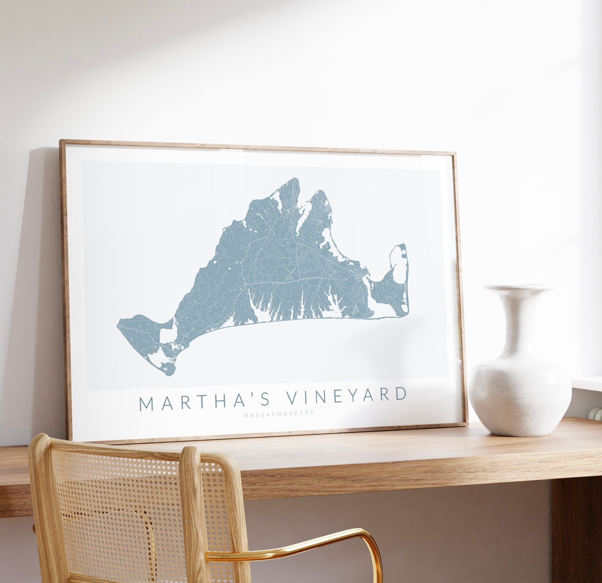 Martha's Vineyard Map Print, Martha's Vineyard Poster, Marthas Vineyard ...